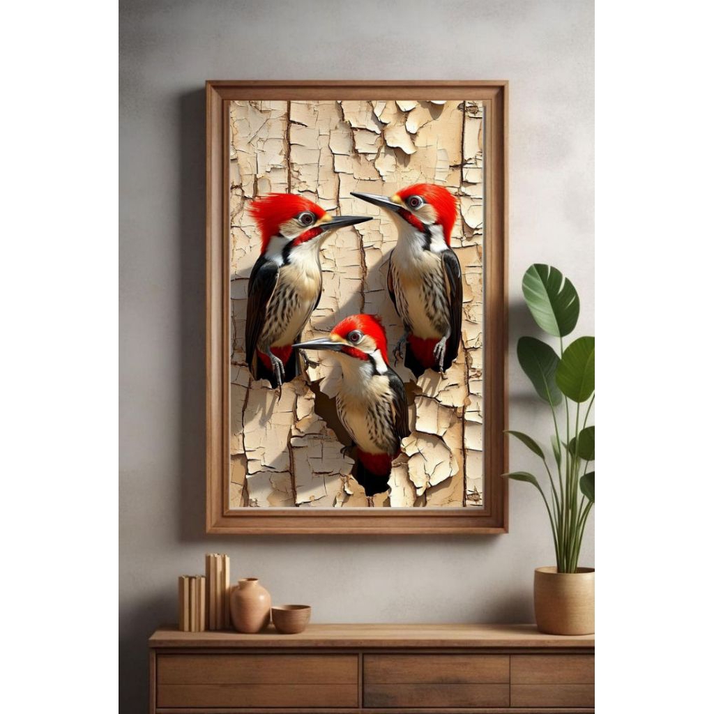 Jual POSTER CETAK, BURUNG PLATUK, hiasan dinding, lukisan cetak, tanpa ...