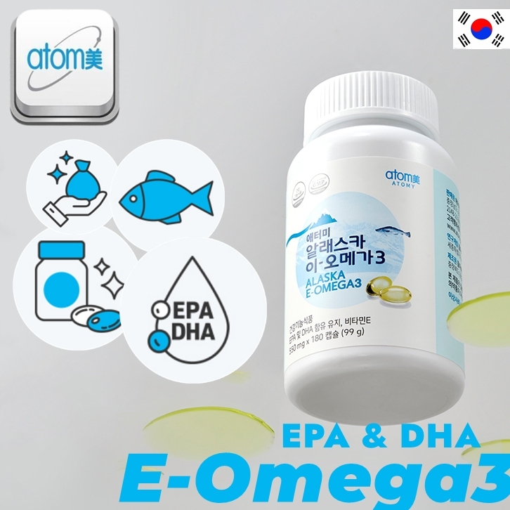 Jual Atomy Alaska E-Omega 3 / Alaska Omega 3 Fish Oil 180 capsules ...