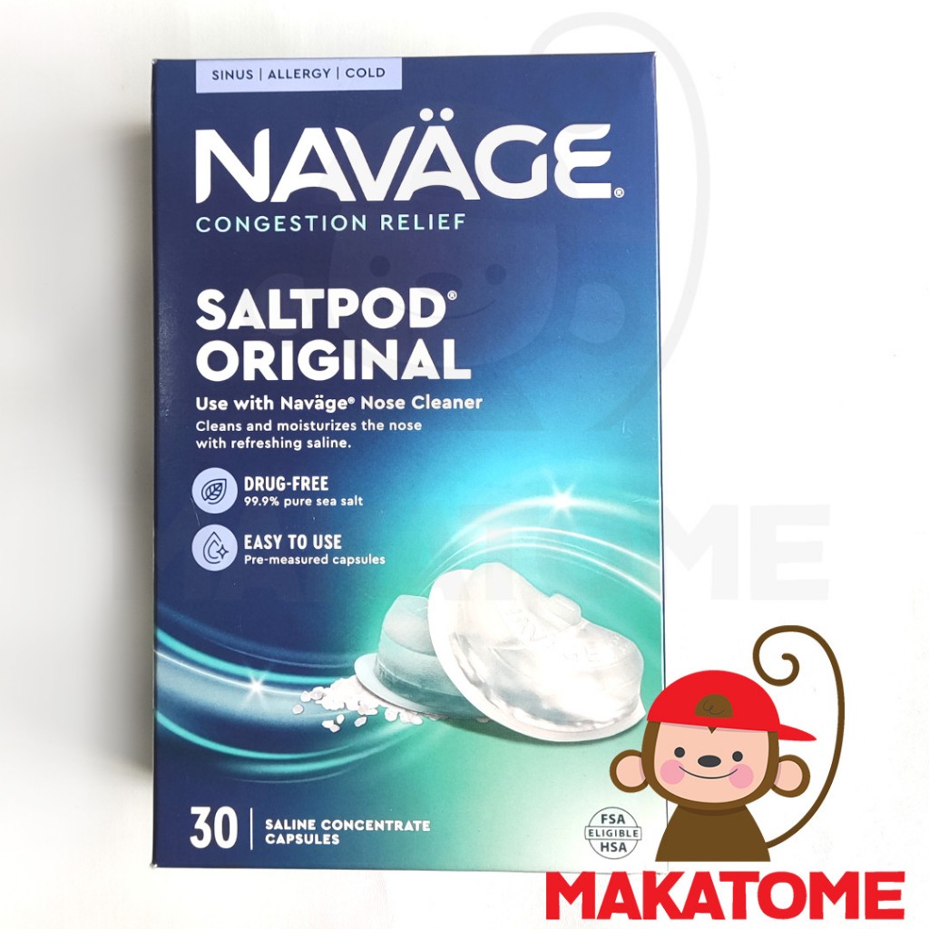 Jual Navage Saltpod Original, 30 Saline Concentrate Capsules, Nasal ...