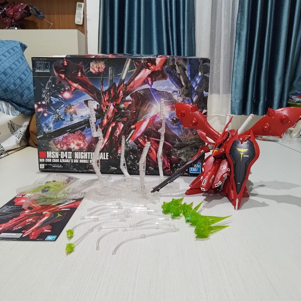 Jual HGUC HG Nightingale Bandai Gundam + stand + effect funnel | Shopee ...
