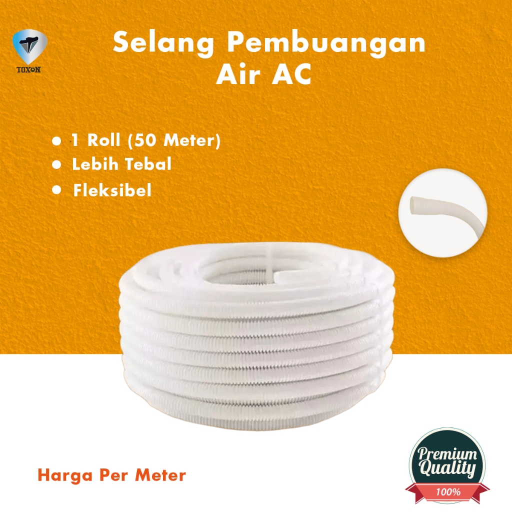 Jual Selang Pembuangan Air AC Fleksibel Per 10 Meter | Cocok Semua ...