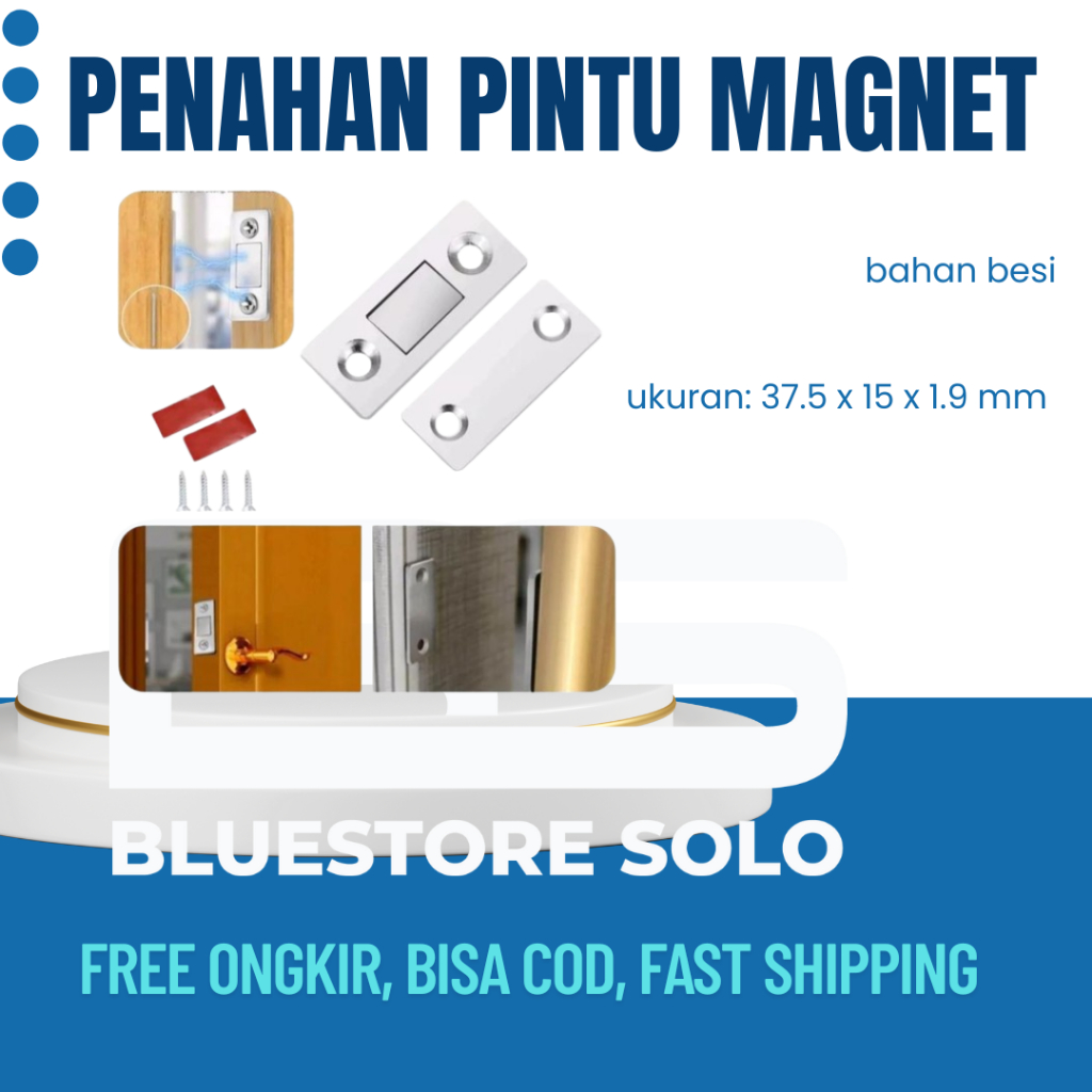 Jual Penahan Pintu Magnet Lemari Almari Engsel Magnet Penutup Laci ...