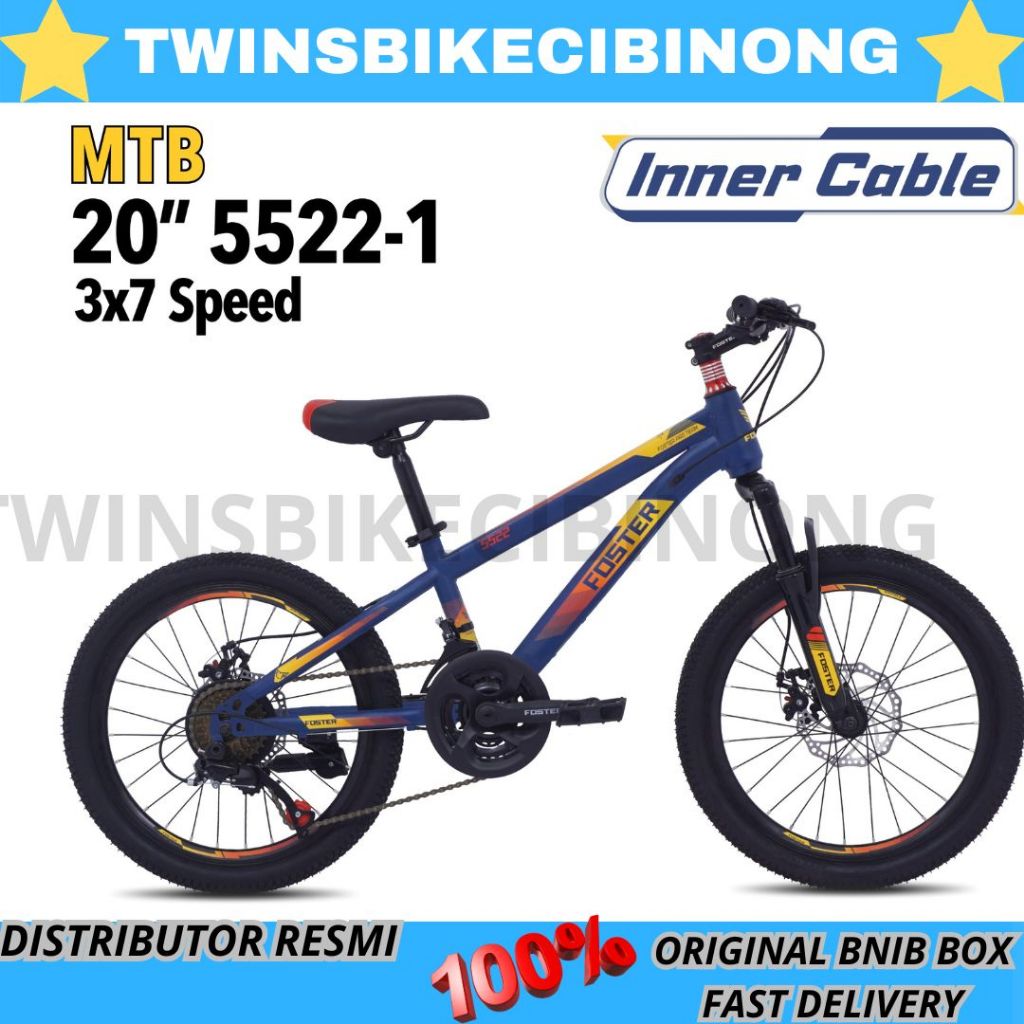 Jual Sepeda Gunung MTB 20 Inc Foster 5522-1 Disc Brake 21 Speed ...