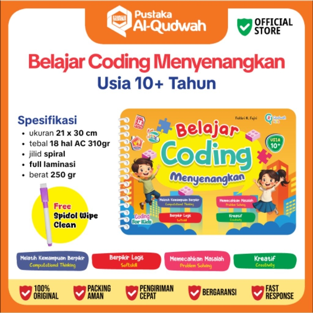 Jual Eksklusif coding 10th+ || Belajar Coding Menyenangkan || Buku Aktivitas Coding Anak || Buku ...