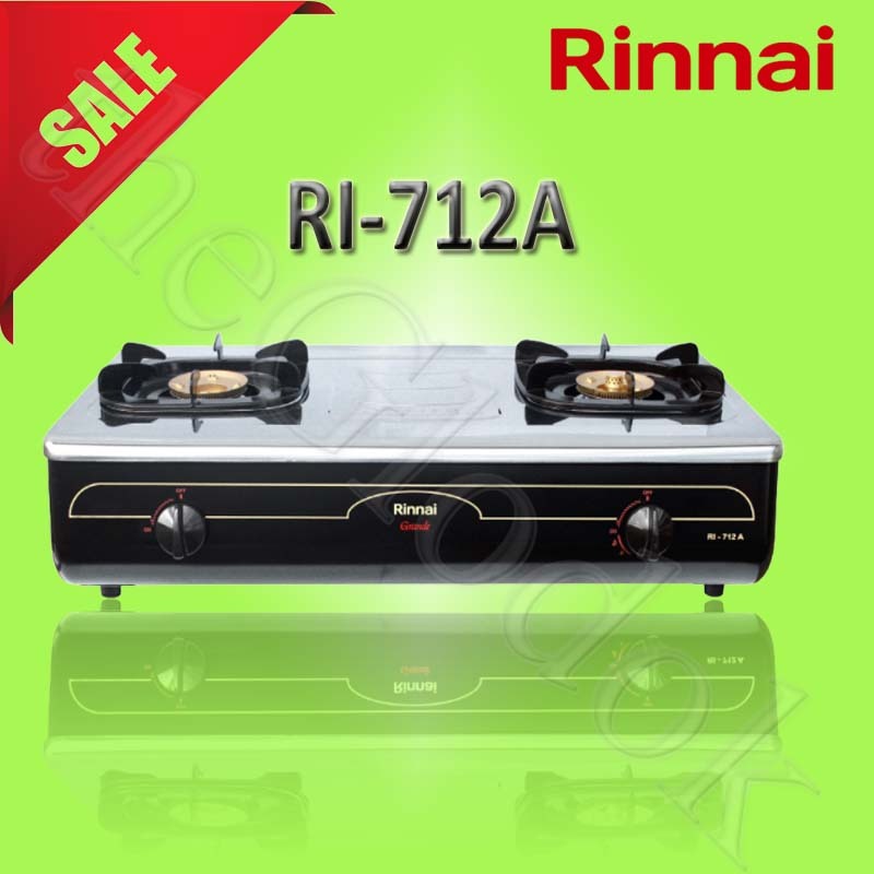 Jual Rinnai RI-712A Kompor Gas 2 Tungku rinai RI712A Stainless 712a api ...