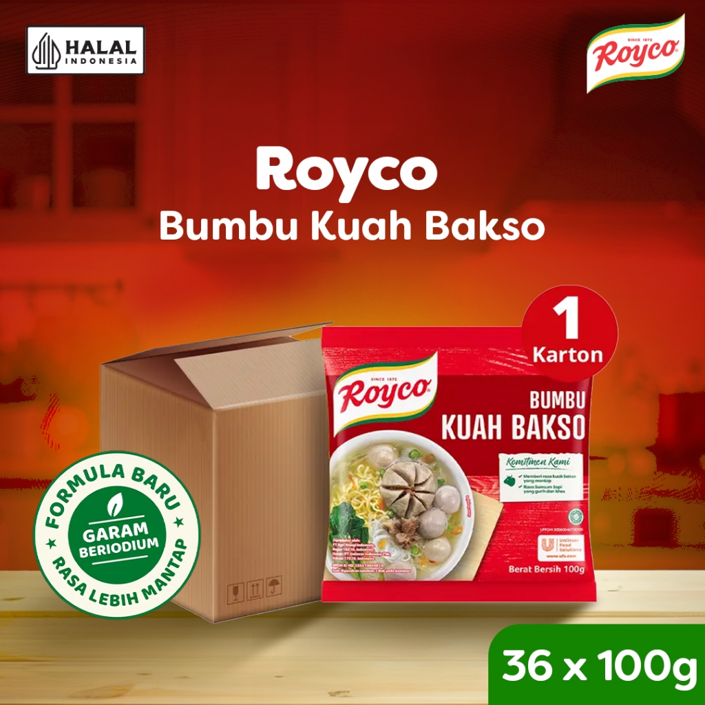 Jual Royco Kuah Bakso 100G 1 Karton | Shopee Indonesia