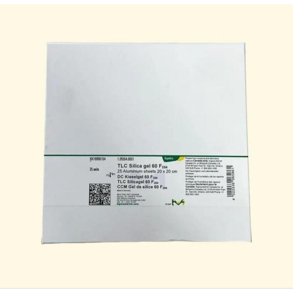 Jual Plat TLC KLT Merck Silica Gel 60 F254 Lempeng KLT TLC Silica Gel ...