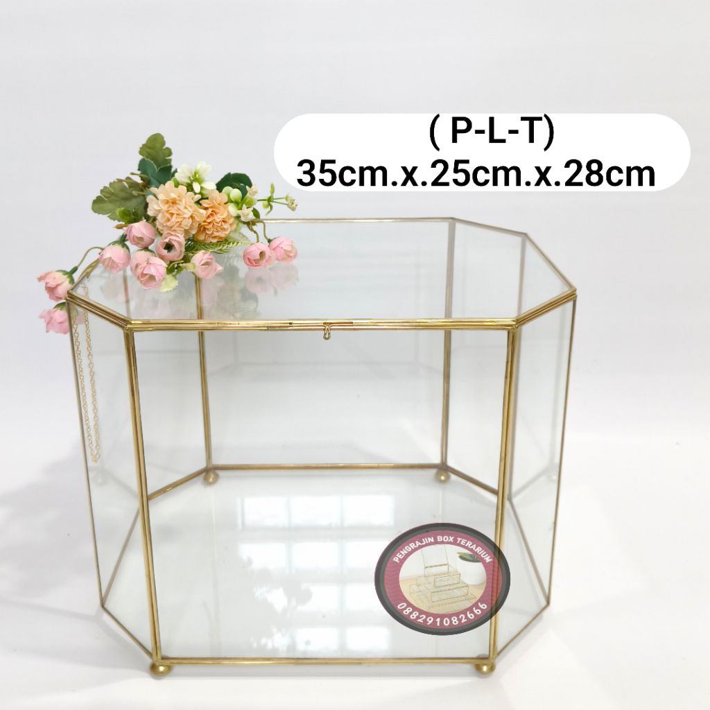 Jual box hantaran terarium kaca kotak seserahan pernikahan lamaran ...