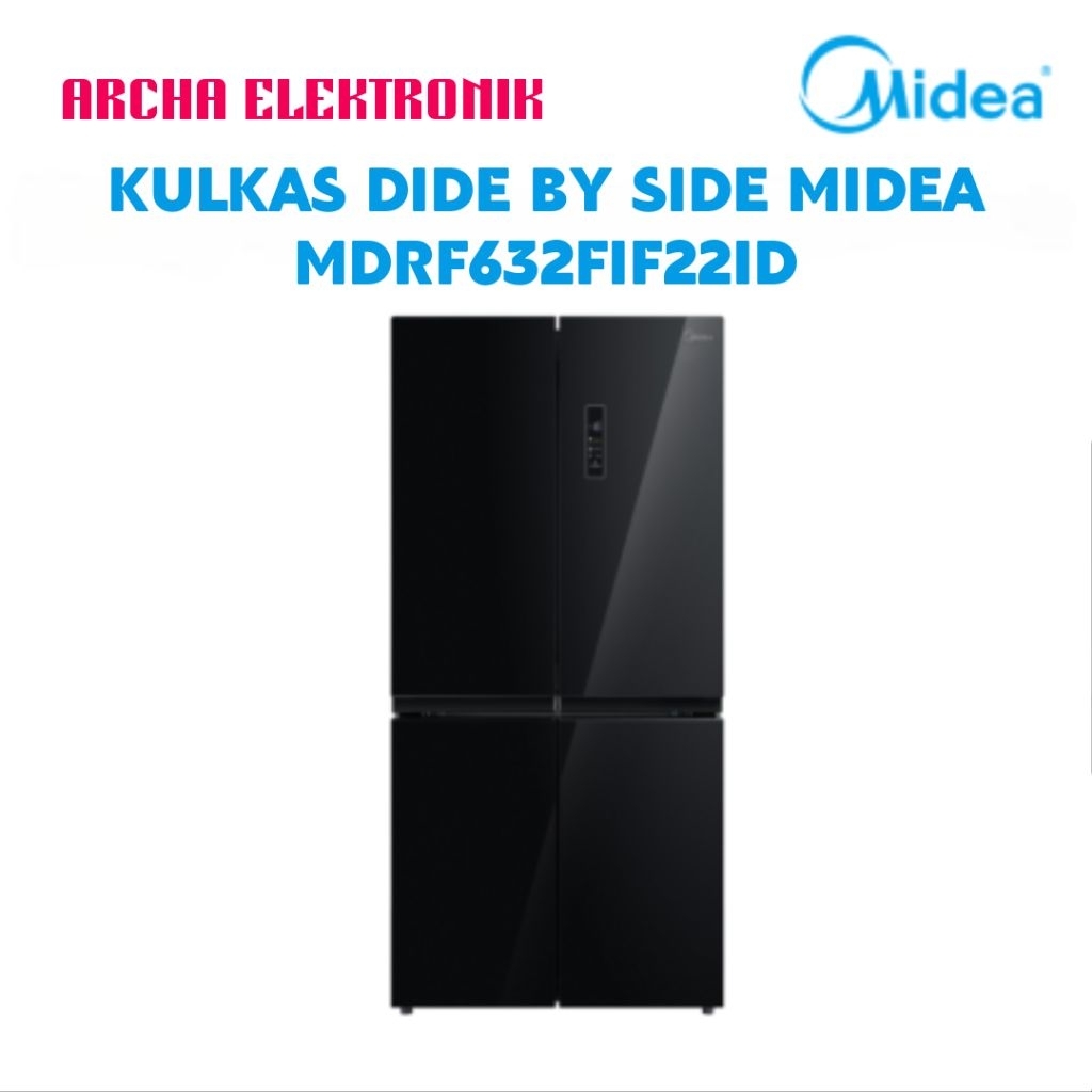 Jual KULKAS SIDE BY SIDE MIDEA INVERTER MDRF632FIF22ID BERGARANSI RESMI ...