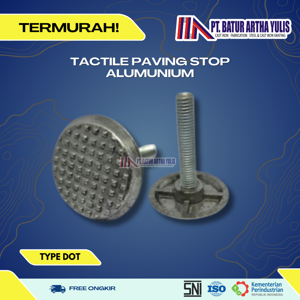 Jual TACTILE PAVING STOP BLOCK BLIND ROAD TYPE DOT | ALUMUNIUM ...