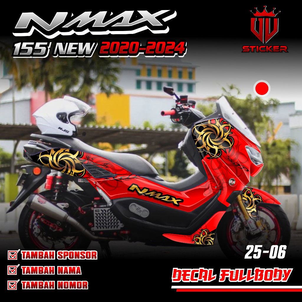 Jual Sticker Decal Full Body Yamaha NMAX NEW 155 CONNECTED 2020 2021 ...