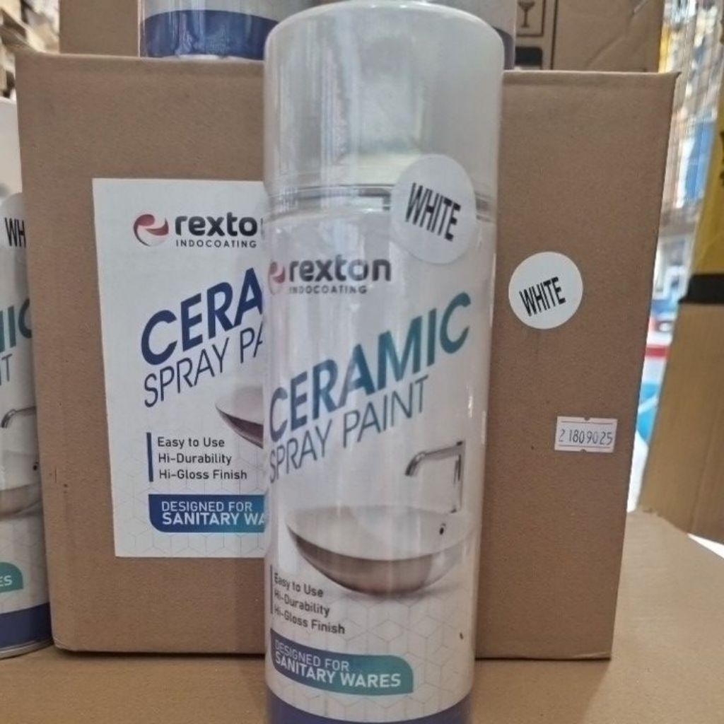 Jual Rexton Ceramic Spray Paint 400 cc / cat semprot keramik | Shopee ...