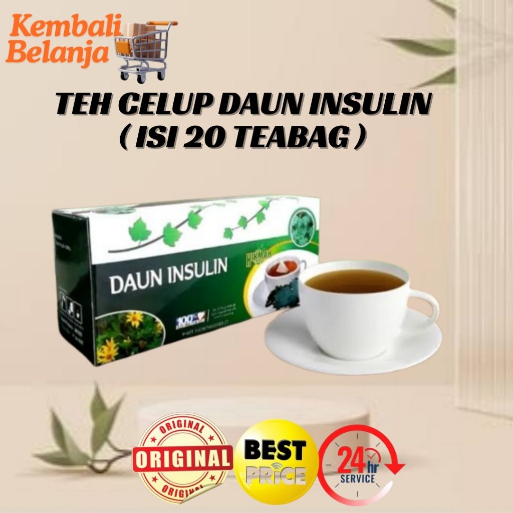 Jual Teh Celup Daun Insulin Hikmah/ Teh Insulin Hikmah/ Teh Insulin Isi ...