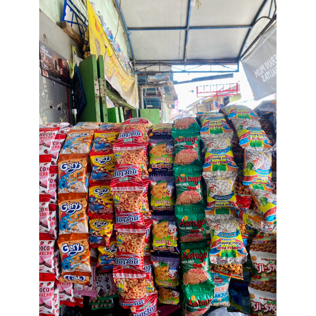 Jual snack jadul 8gr x10 bungkus (aji-san/ aji suka/astaga / cireng ...