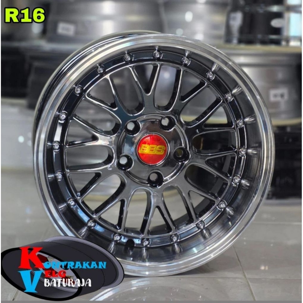 Jual Velg BBS LM R16 Black Chrome 5x114 ( INNOVA ERTIGA RUSH TERIOS XPANDER DLL) | Shopee Indonesia