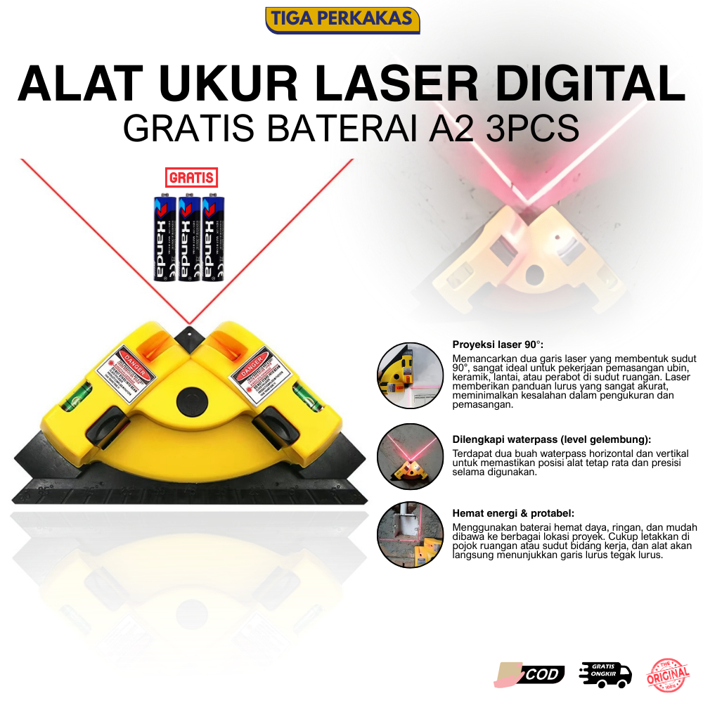Jual Alat Ukur Siku Laser Digital Permukaan | Shopee Indonesia