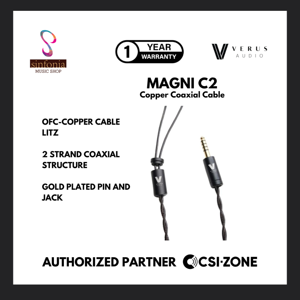 Jual Verus Audio Magni C2 OFC Copper Coaxial Cable For In Ear Monitor ...