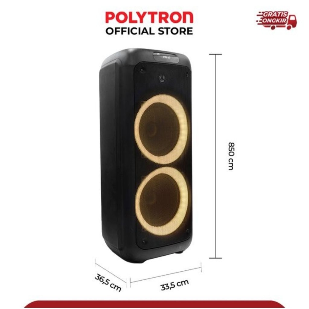 Jual Speaker Polytron Party box PPS 10L22 Portable Bluetooth PPS10L22 ...