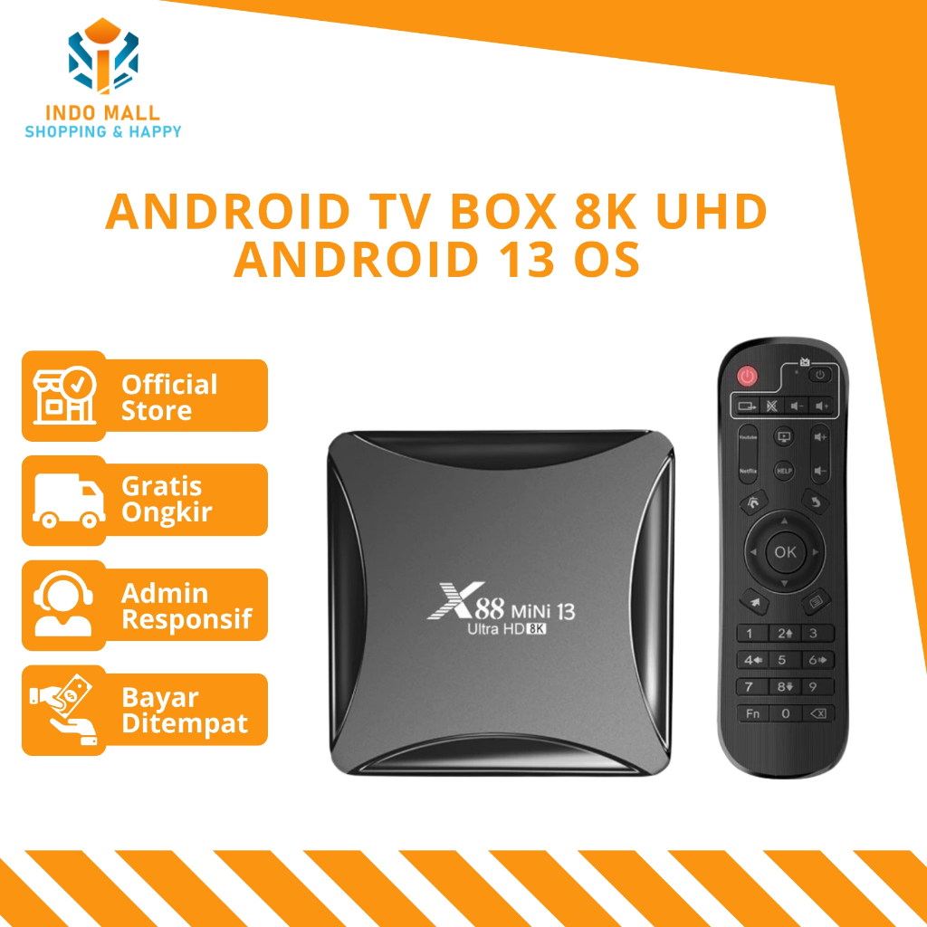 Jual Android TV Box 8K UHD Android 13 OS Set Top Box Stb Android Tv ...