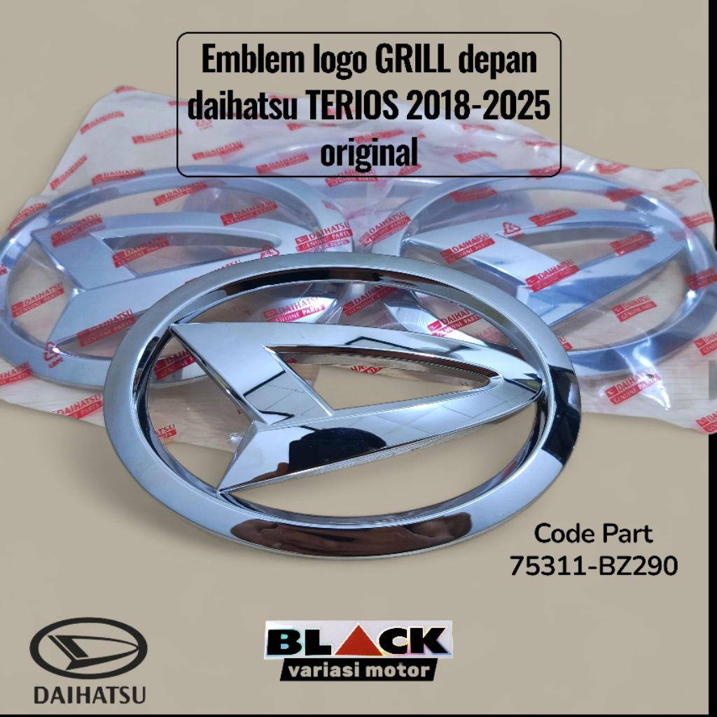 Jual Emblem logo GRILL depan daihatsu TERIOS 2018-2025 original ...