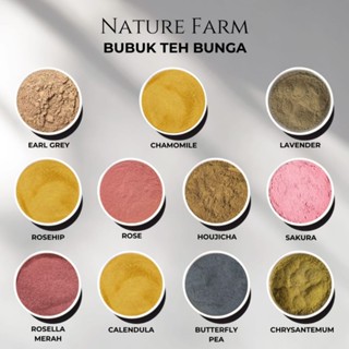 Jual Nature Farm Premium Pure Bubuk Earl Grey - Houjicha - Chamomile ...