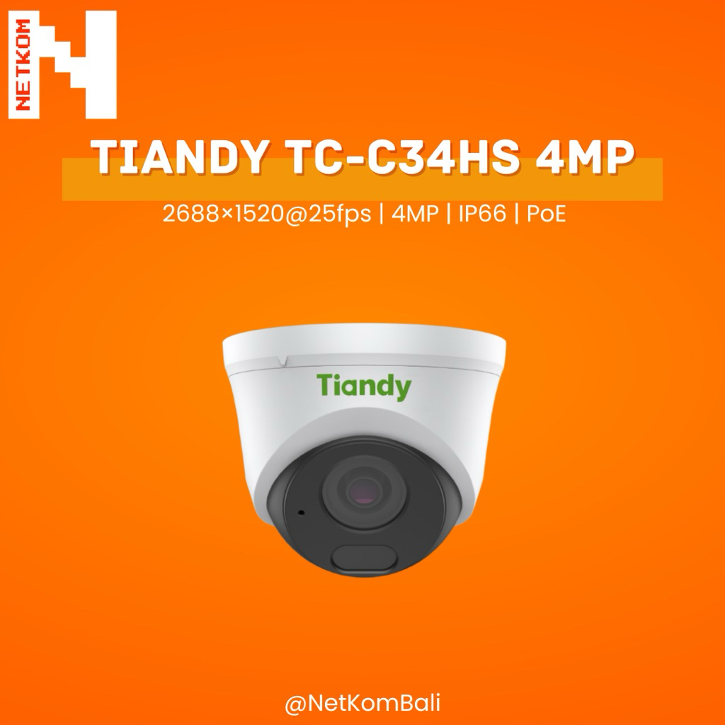 Jual Kamera CCTV Tiandy TC-C34HS 4MP PoE | Shopee Indonesia