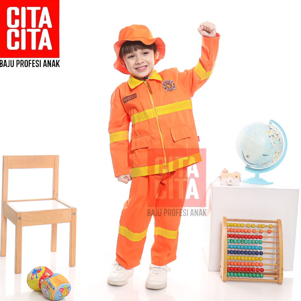 Jual CITA CITA ANAK Baju Damkar Oren Untuk Karnaval | Shopee Indonesia