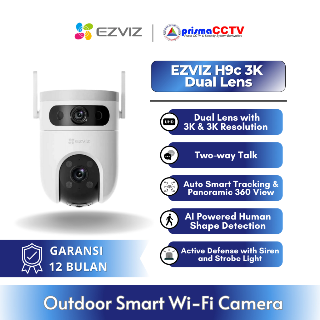 Jual Ezviz H9c 3K Smart Home IP Camera CCTV Outdoor | Shopee Indonesia