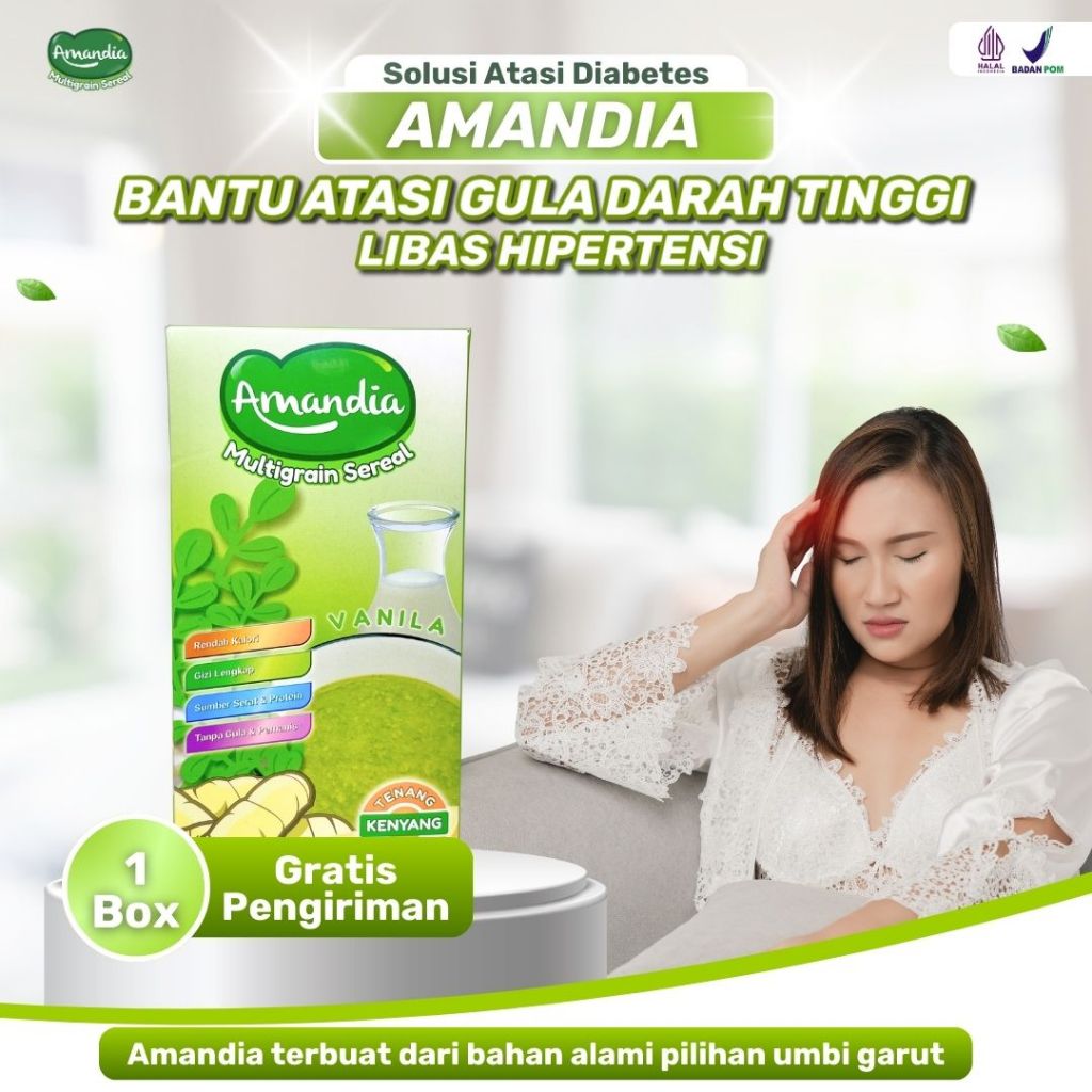 Jual Sereal Amandia Solusi Turunkan Gula Darah Secara ALAMI Sudah Halal ...