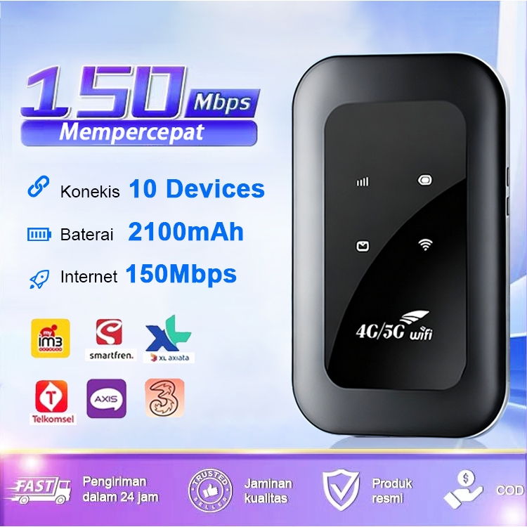 Jual Modem WiFi 4g All Operator 150Mbps Portable Mobile WiFi 2100mAh ...