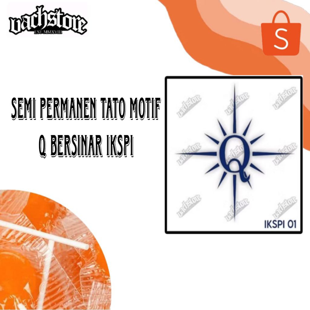 Jual Semi Permanen Tato Logo Q Bersinar Tahan Sebulan IKSPI Temporary ...