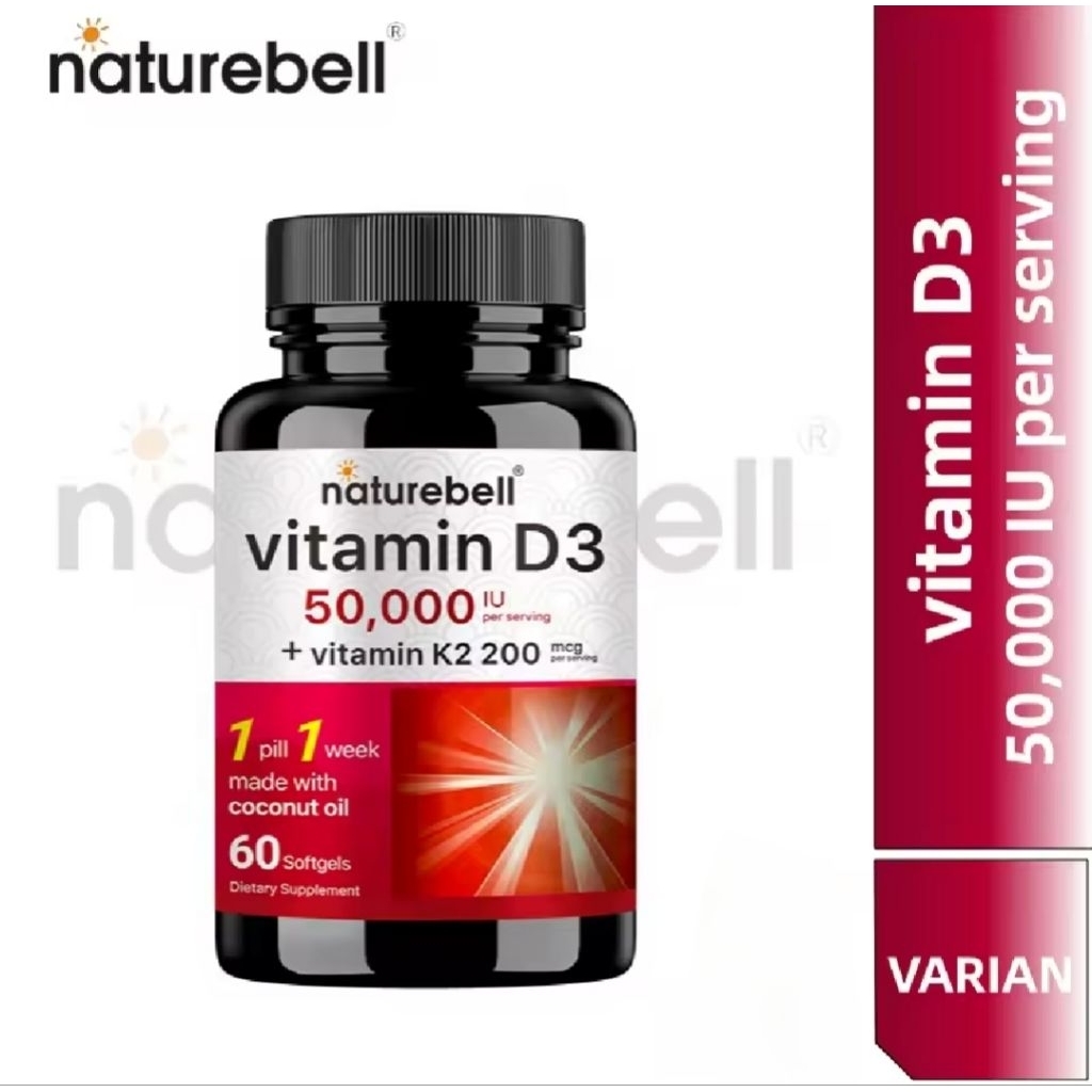 Jual Naturebell - Original Vitamin D3K2 50.000IU meningkatkan daya ...
