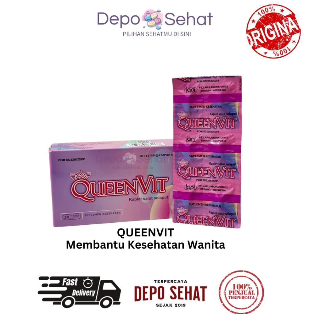 Jual QUEENVIT Vitamin Penyubur Kandungan | Shopee Indonesia