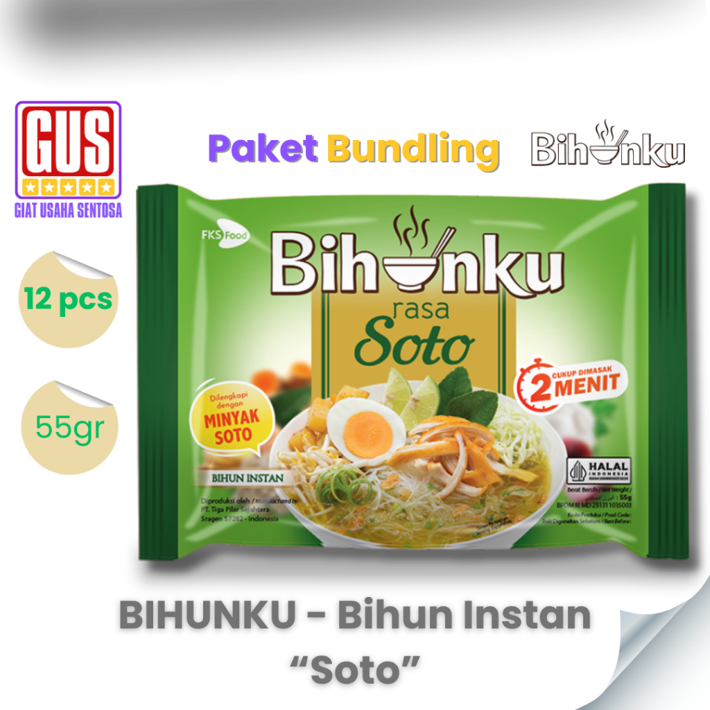 Jual Paket Bundling - Bihunku Instan - Soto - 55gr - 12 Pcs | Shopee ...