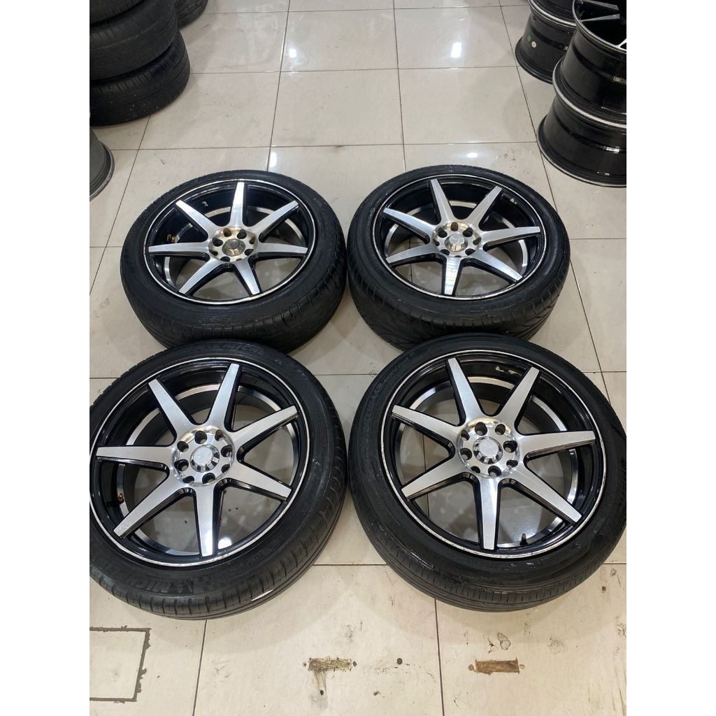 Jual VELG MOBIL SEKEN NE7 R17 PCD 4X100/114,3 LEBAR 7,5 ET 42 KONDISI ...