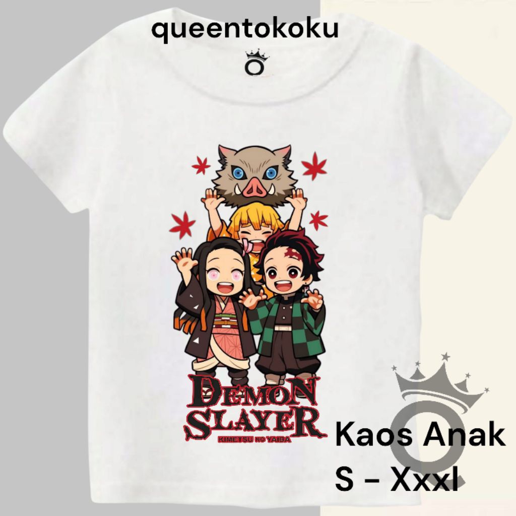 Jual Baju Anak DEMON SLAYER KIMETSU NO YAIBA LOGO merah | Shopee Indonesia