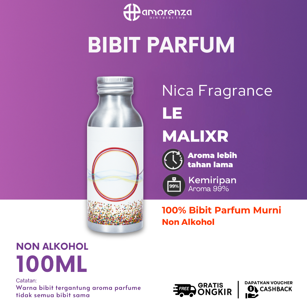 Jual Bibit Parfum Trending Aroma JP9 L3 M4LE 3LIXIR - LE MALIXR Nica Fragrance Kemasan 100 ML ...