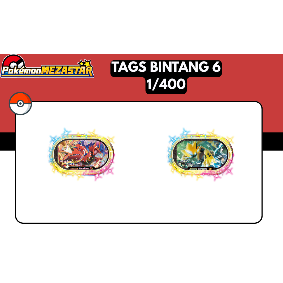 Jual SUPERHIT Tags Pokemon Mezastar 1/400 | Shopee Indonesia