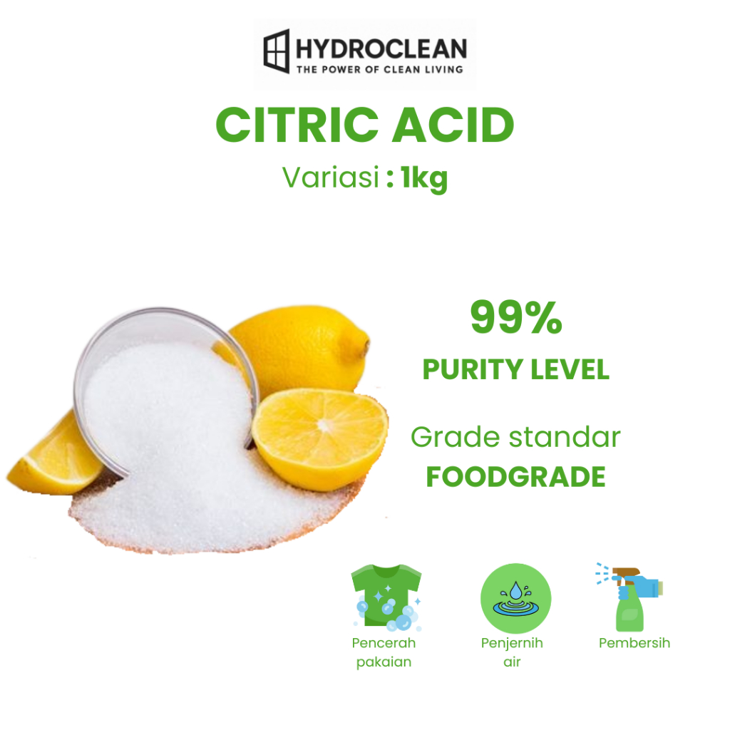 Jual NewHydroclean Pembersih Multifungsi Citrun Acid Asam Sitrat 1kg ...