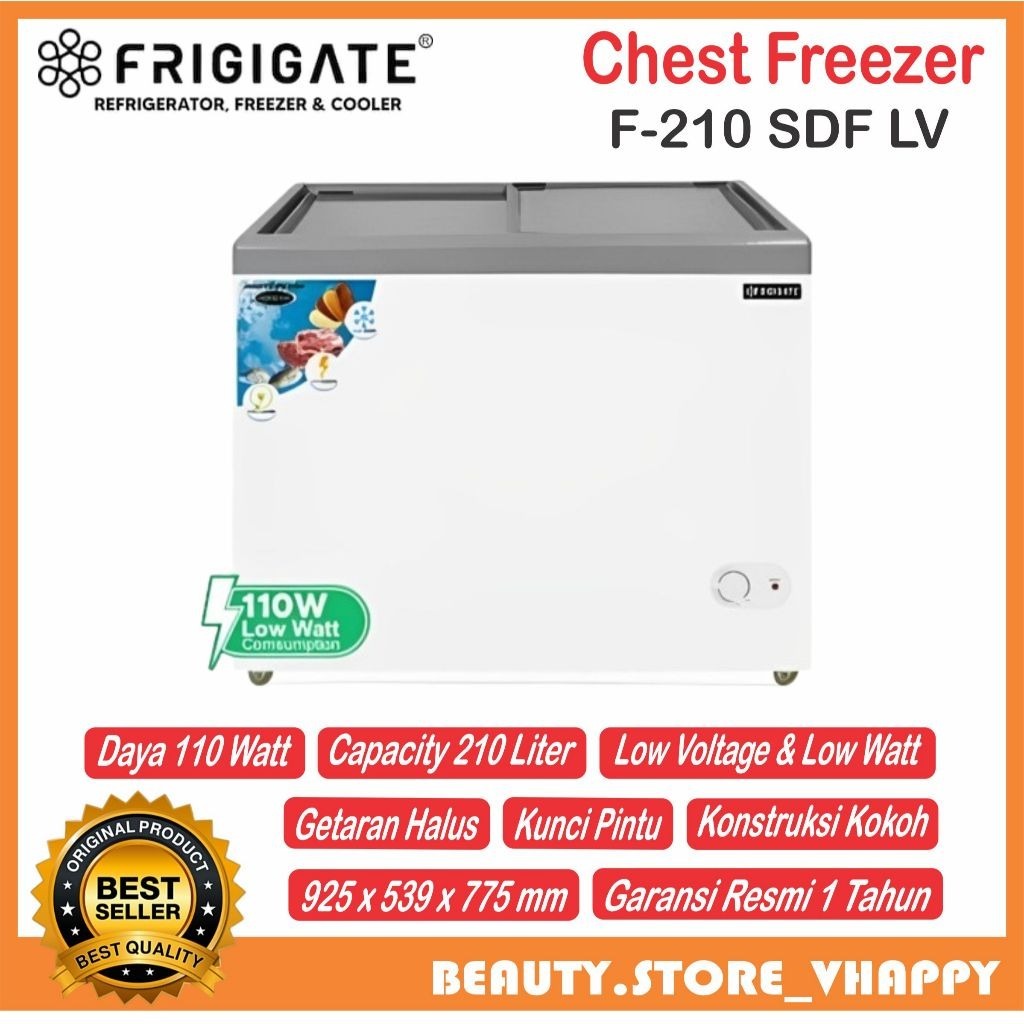 Jual Chest Freezer FRIGIGATE Type F 210 SDF 200 Liter Pembeku Frozen ...