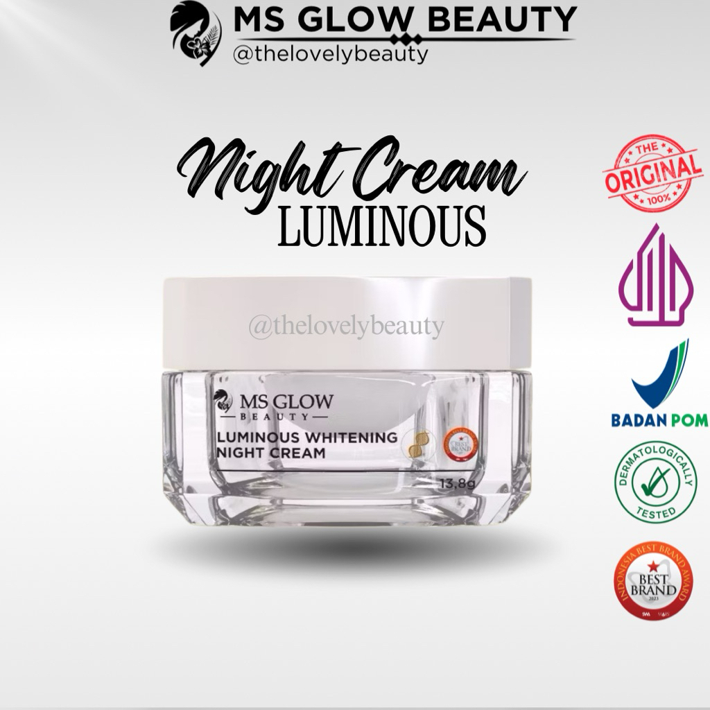 Jual MS Glow Night Cream Luminous | Shopee Indonesia