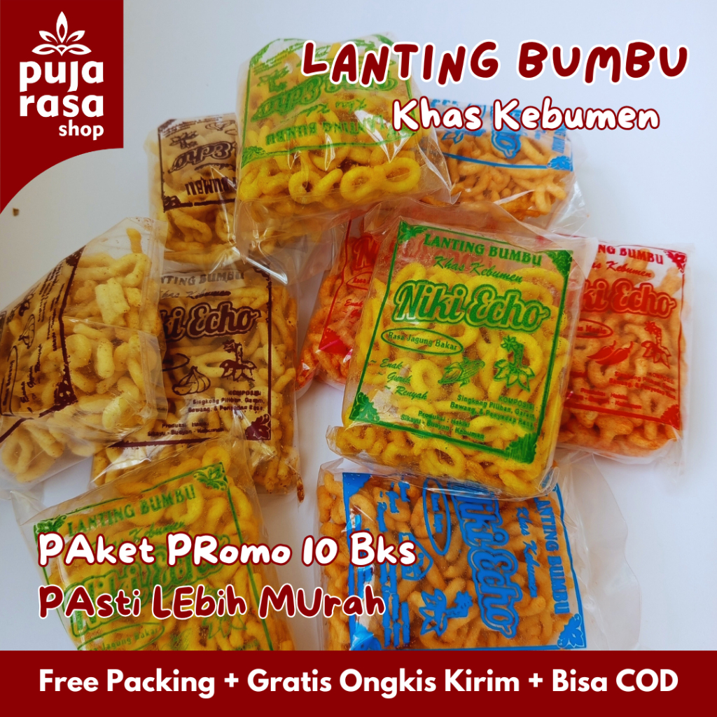 Jual LEBIH HEMAT LANTING SINGKONG BUMBU KHAS KEBUMEN RENYAH GURIH 10 ...