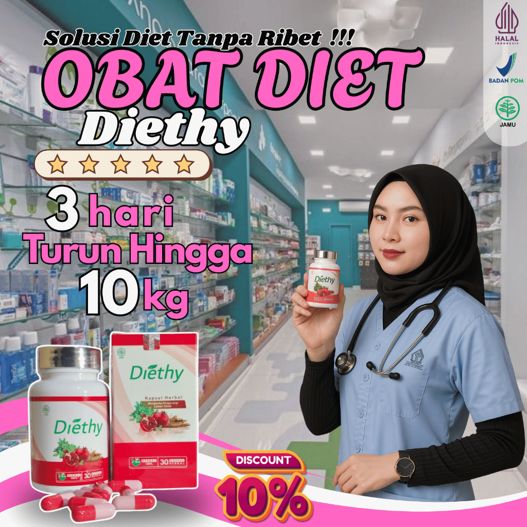 Jual DIETHY Pelangsing Badan Cepat Dan Ampuh BPOM — Obat Diet Herbal ...