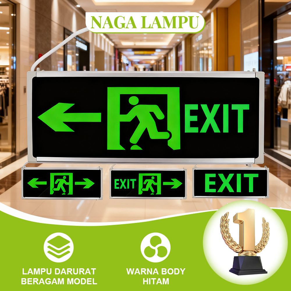Jual Lampu Emergency Exit & Petunjuk Arah Keselamatan - Standard ...