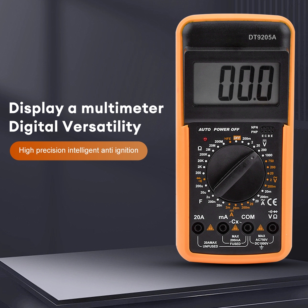 Jual Multitester Digital Multimeter Avometer Dt-9205a Multimeter ...