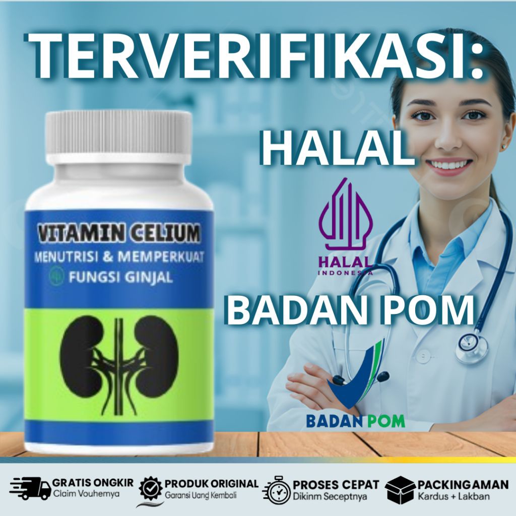 Jual Vitamin Celium Membantu Menutrisi Ginjal Menguatkan Fungsi Ginjal ...