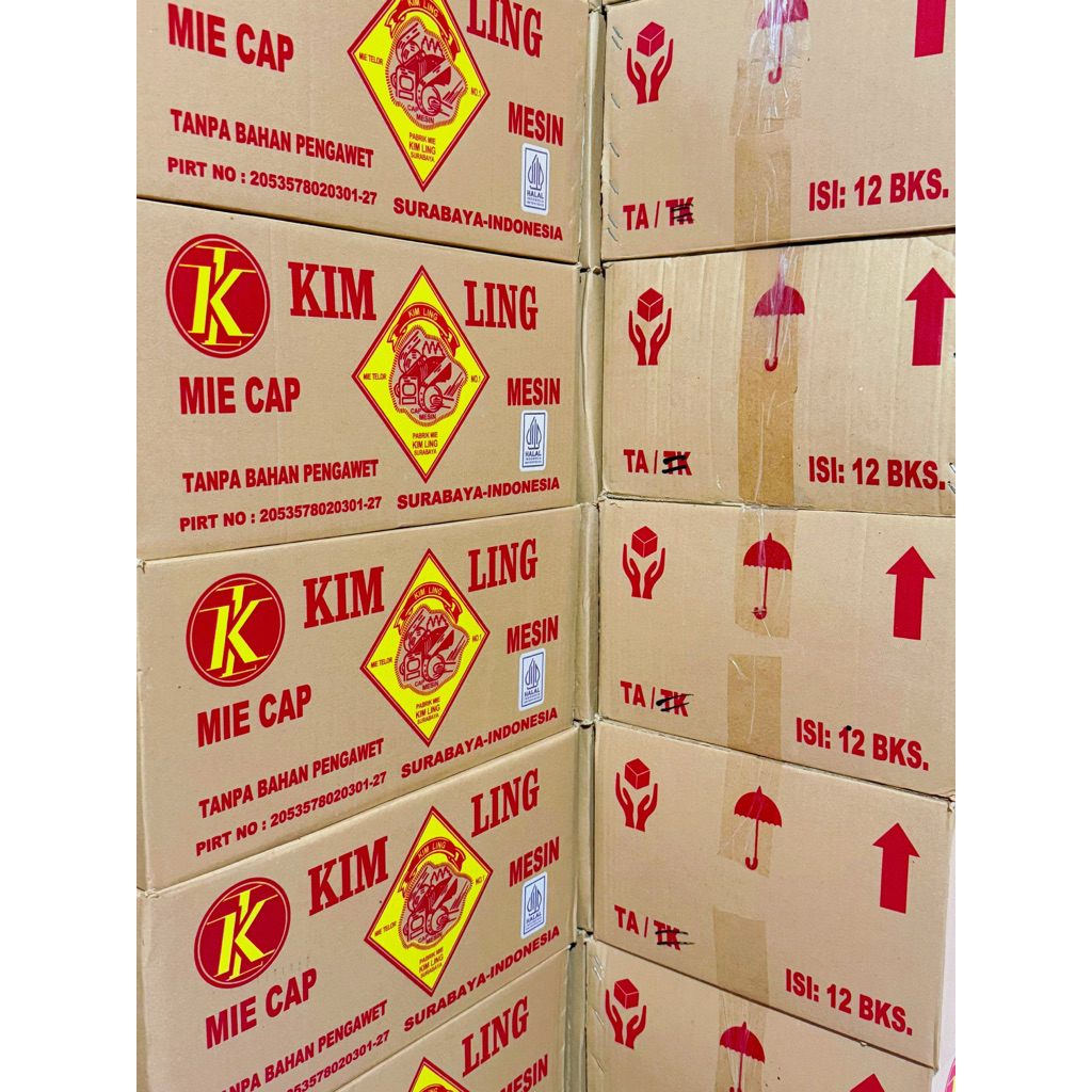 Jual MIE TELUR PIPIH KIM LING 1 DUS / 12 PACKS (TK) | Shopee Indonesia