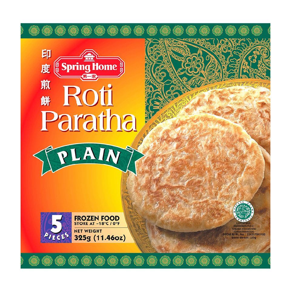 Jual Tee Yih Jia Spring Home Roti Pratha Plain 325gr (5lembar) | Shopee ...