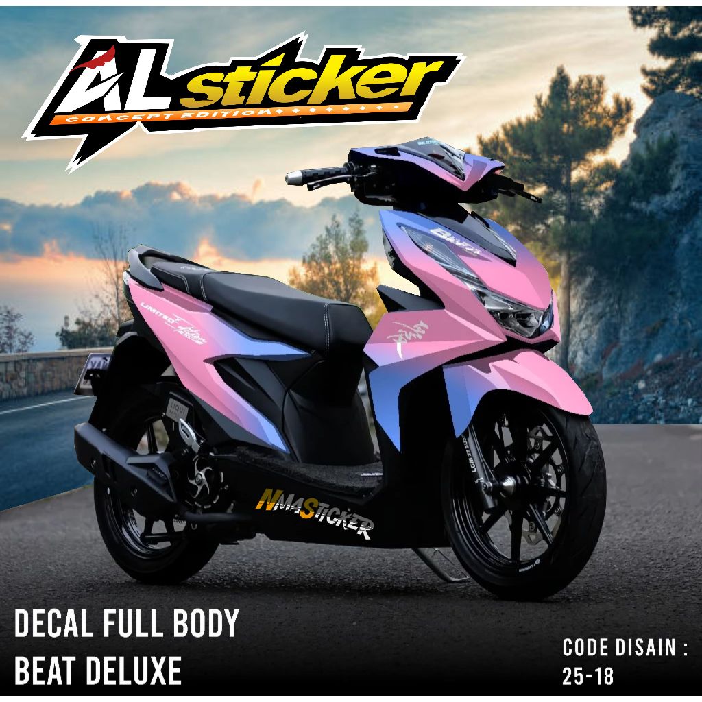 Jual (COD PROMO) TERBARU Decal Sticker Honda Beat DELUXE STREET 2020 ...