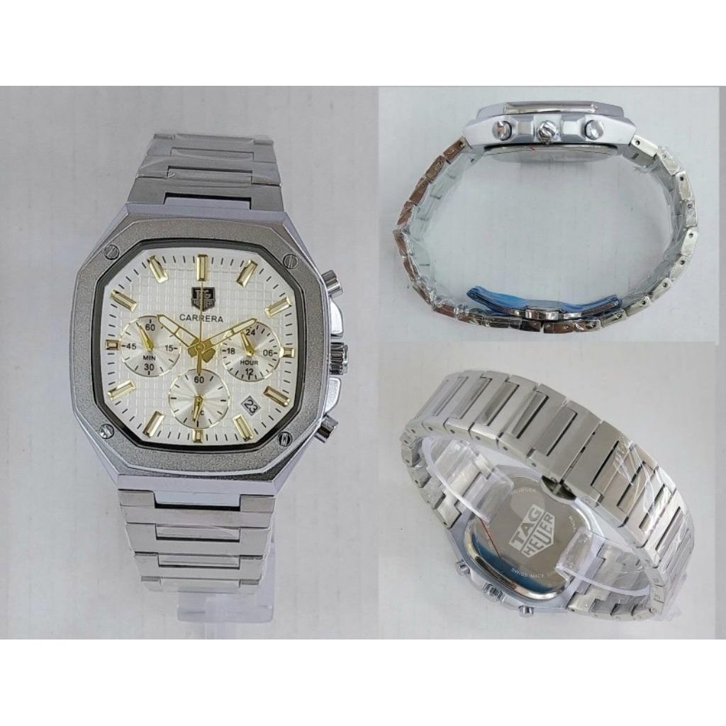 Jual Jam Tangan Pria TAG Heuer Carrera Chronograph Stainless Steel ...